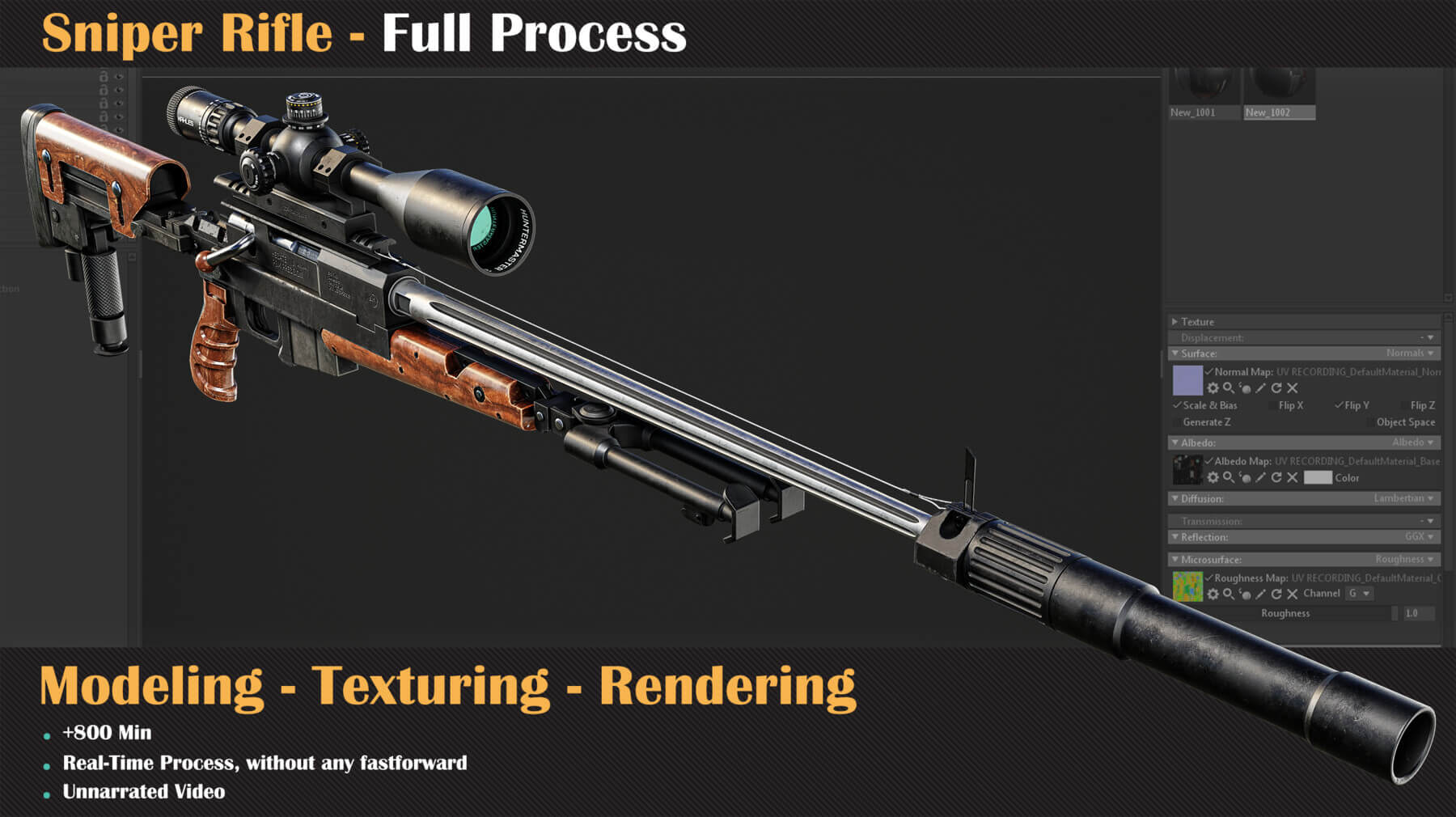 Sniper Rifle Tutorial Full Process by Miladkambari
