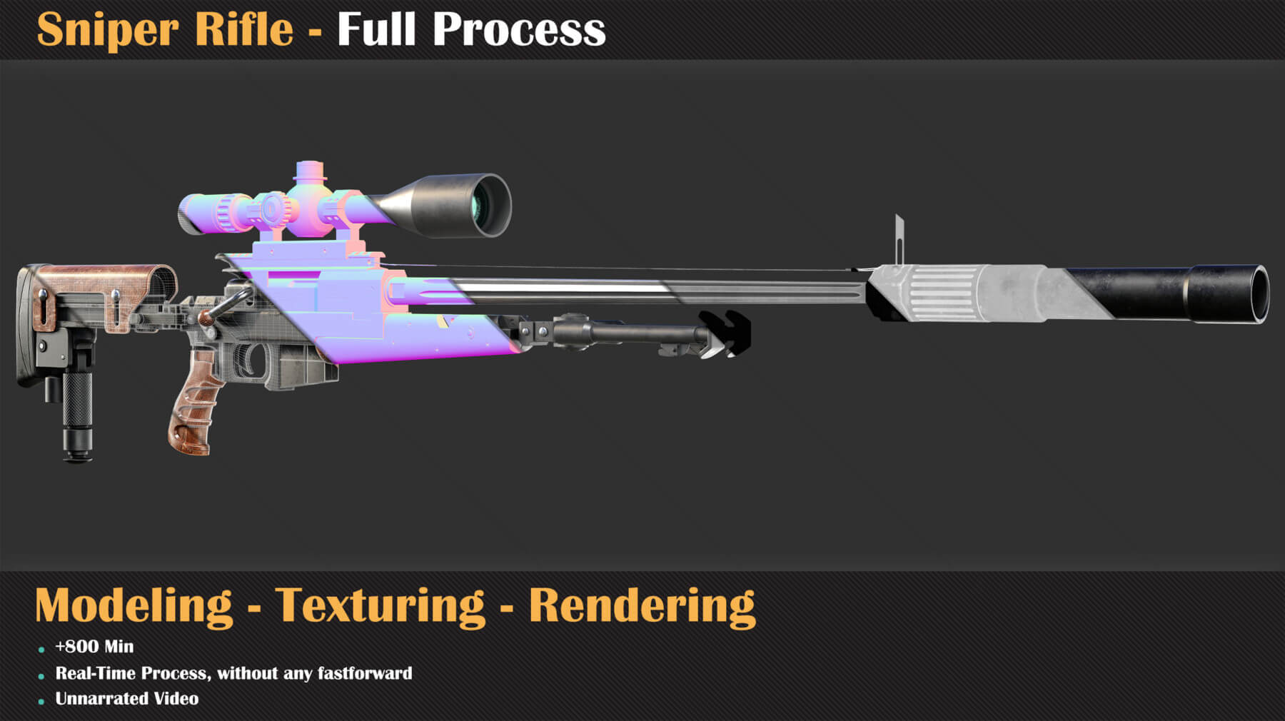 Sniper Rifle Tutorial Full Process by Miladkambari