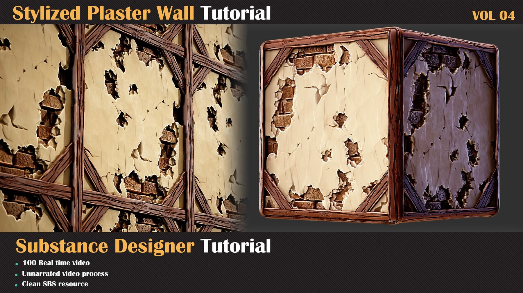 Stylized Plaster Wall Tutorial Vol 04 by Miladkambari