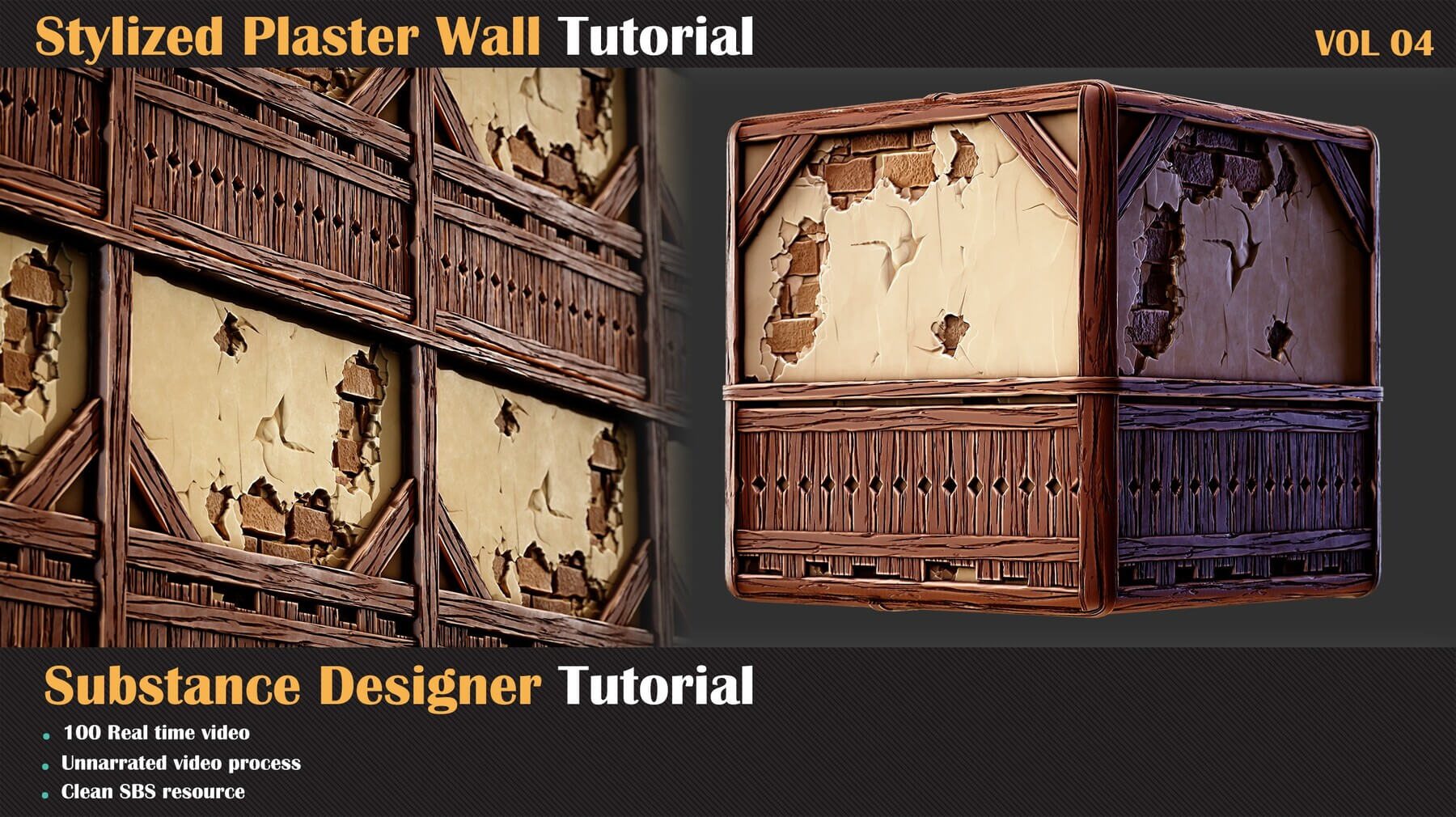 Stylized Plaster Wall Tutorial Vol 04 by Miladkambari