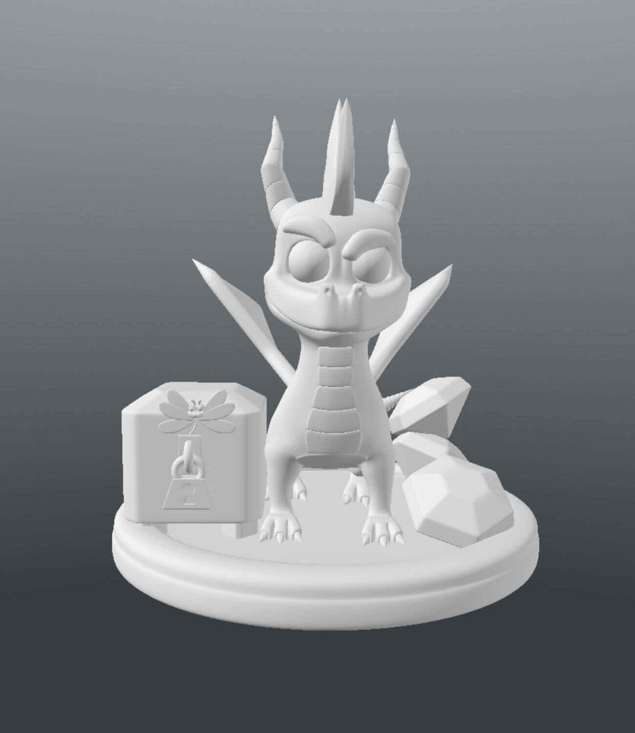Spyro The Dragon - 3D Model by milantique