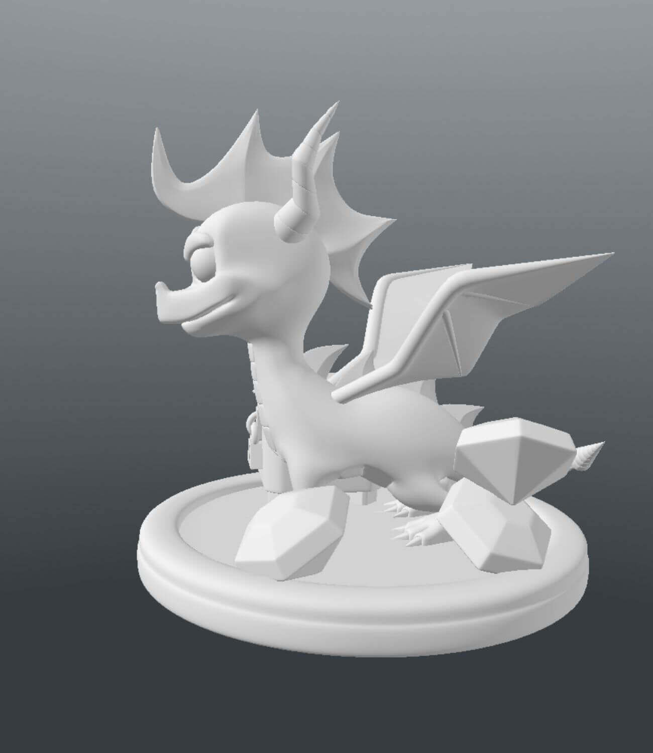Spyro The Dragon - 3D Model by milantique