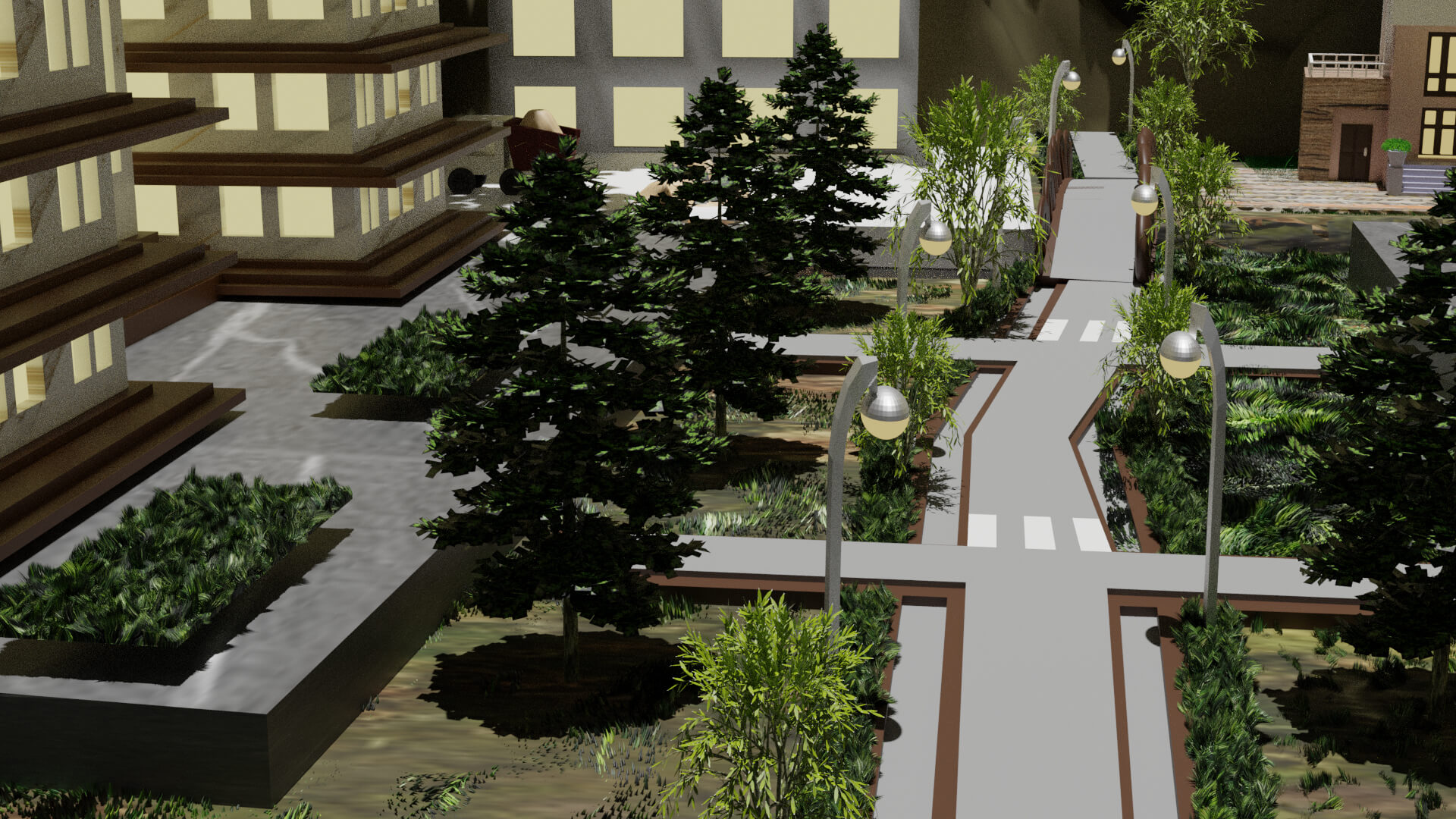 City, Small Map - 3D Model by milaslv