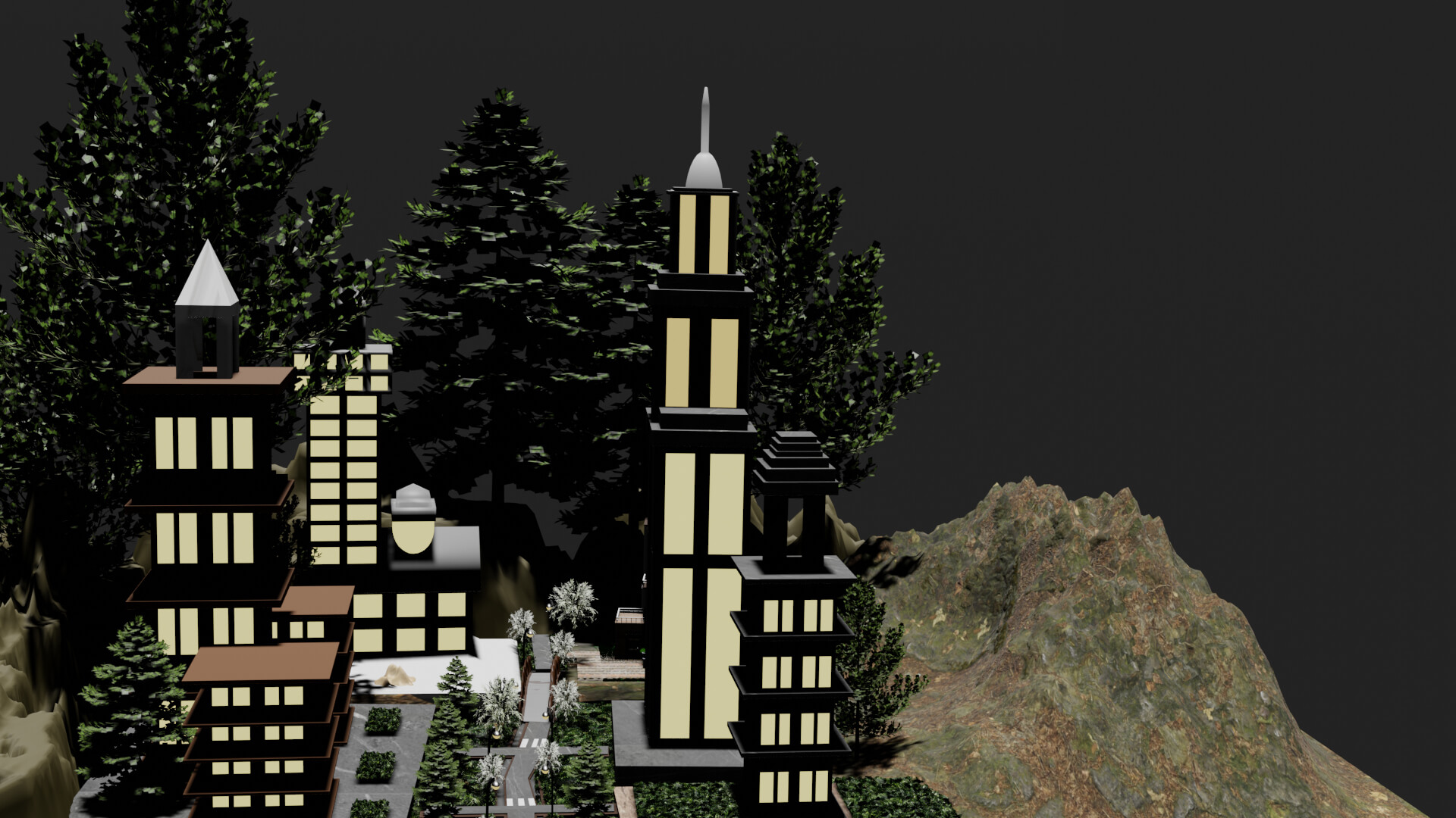 City, Small Map - 3D Model by milaslv