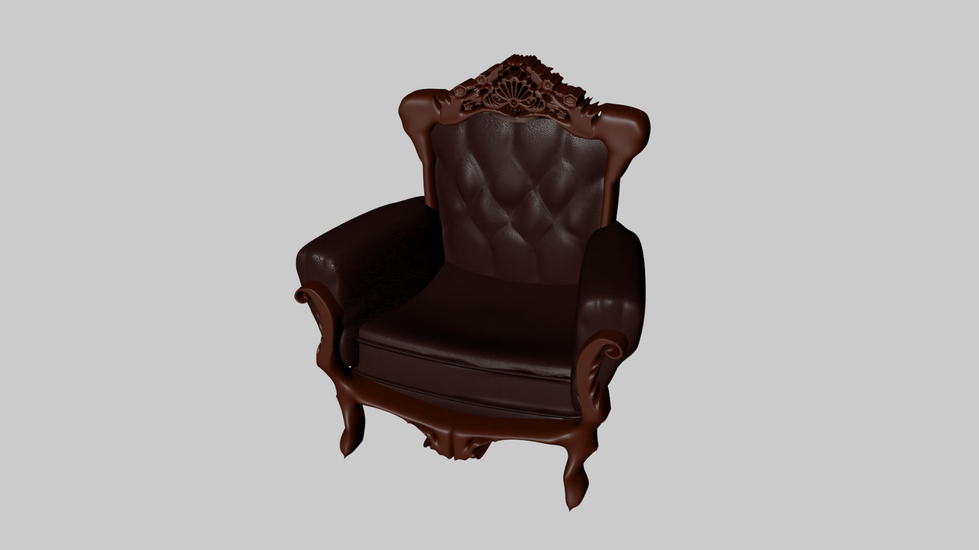 Leather Chair - 3D Model by milaslv