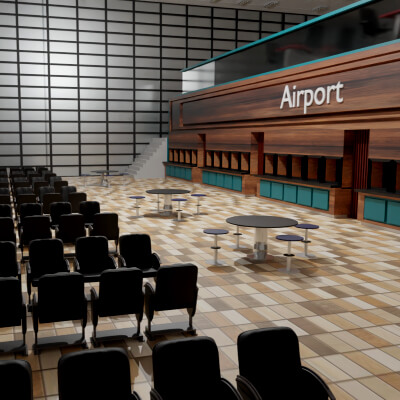 3D Models | Interiors | Airports | RenderHub