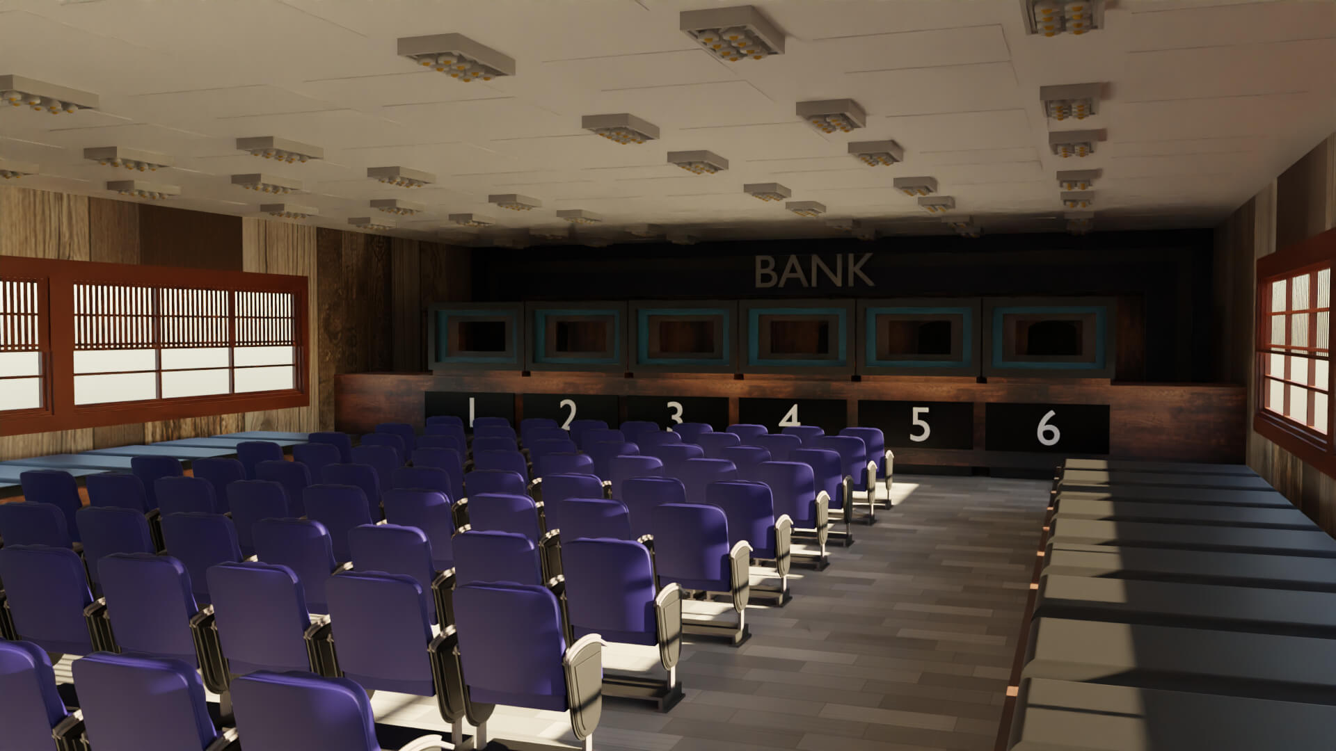 Bank Interior - 3D Model by militarymodels99