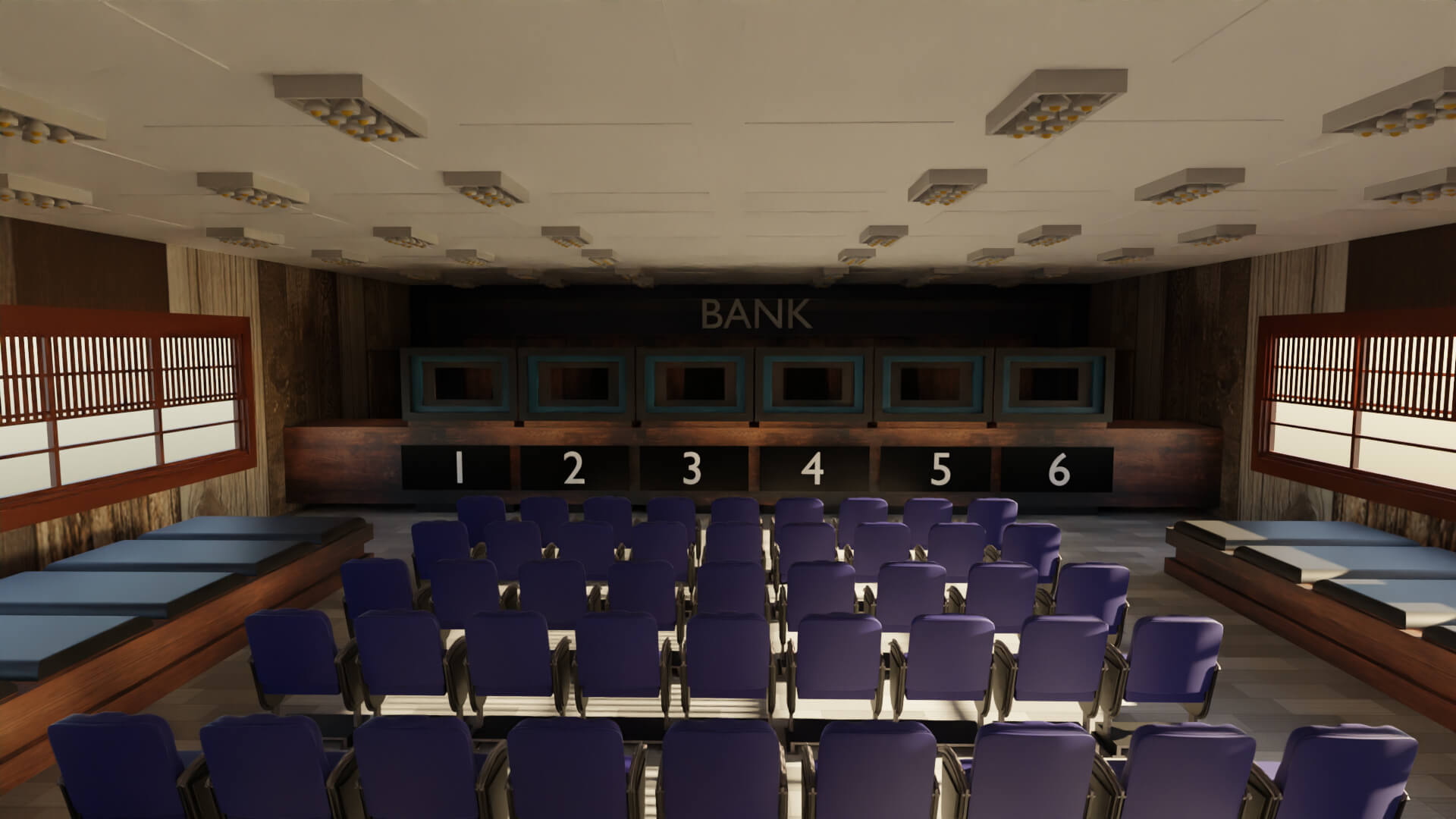 Bank Interior - 3D Model by militarymodels99