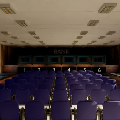 Bank Interior - 3D Model by militarymodels99