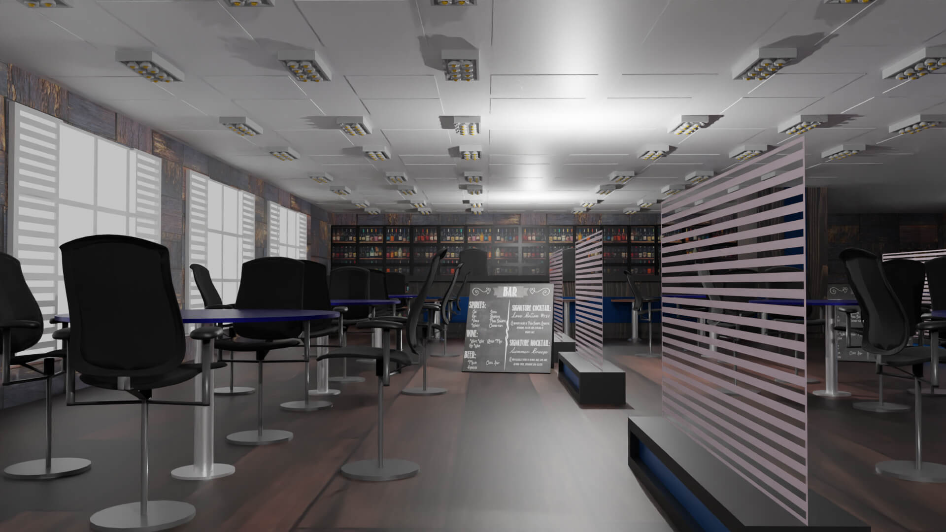 Bar Interior - 3D Model by militarymodels99