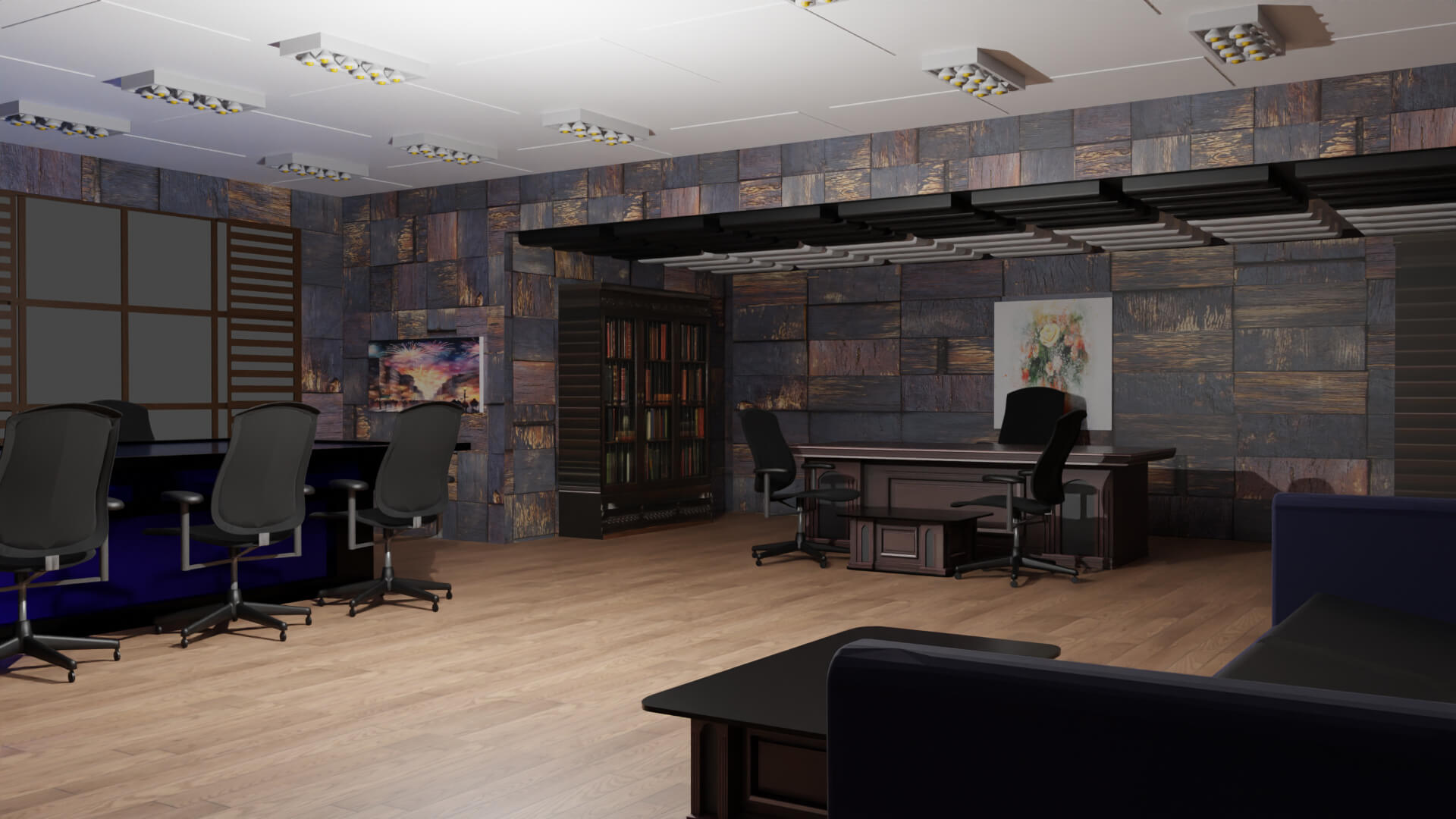 Boss Office Interior - 3D Model by militarymodels99