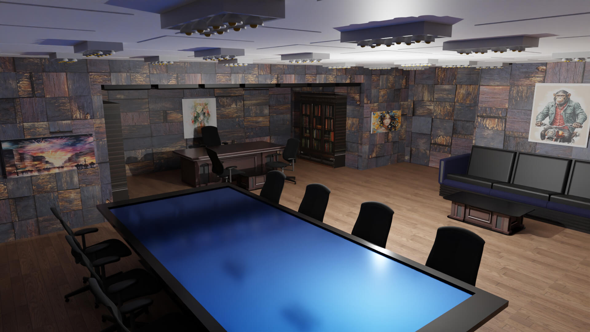 Boss Office Interior - 3D Model by militarymodels99