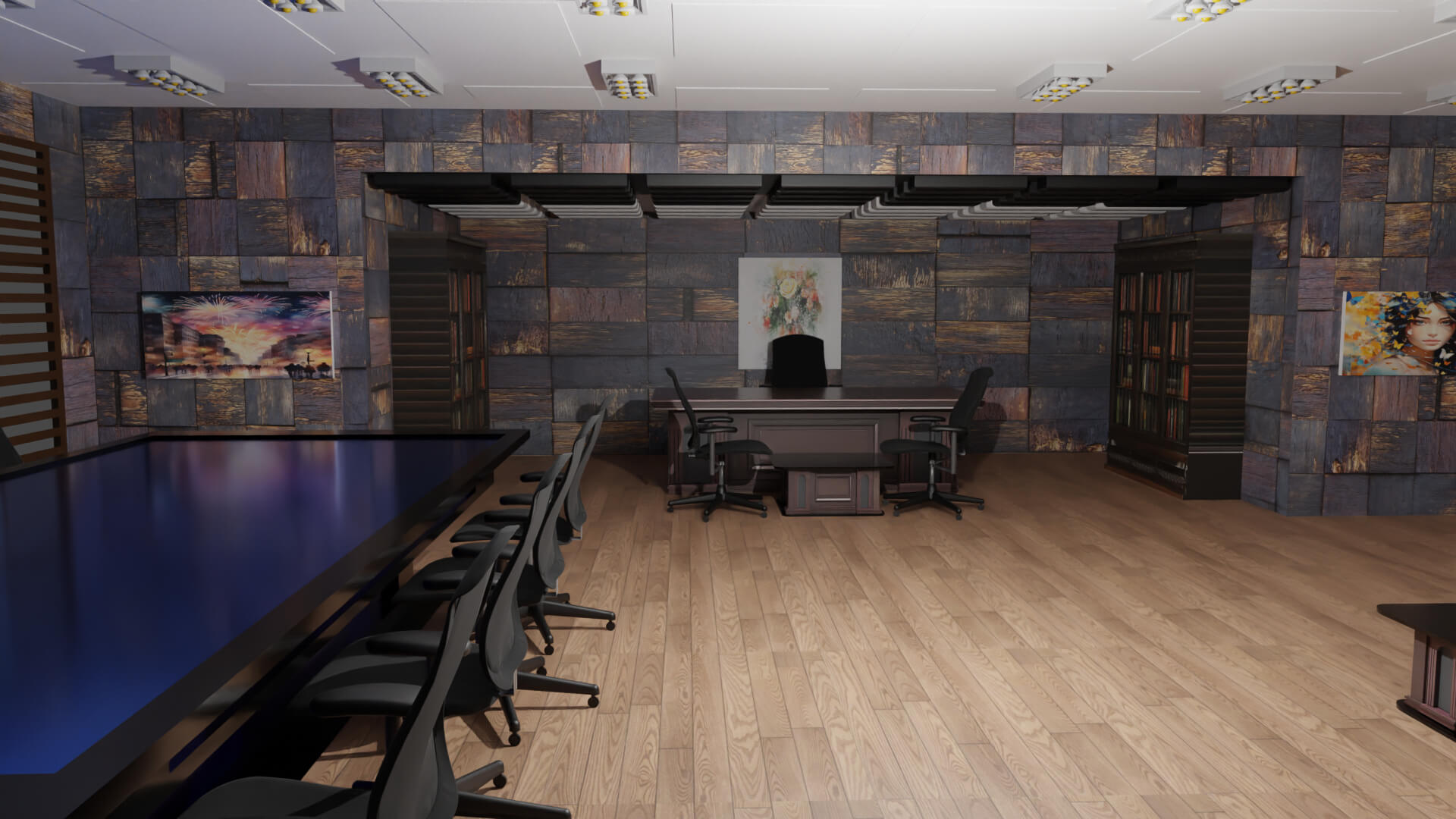 Boss Office Interior - 3D Model by militarymodels99