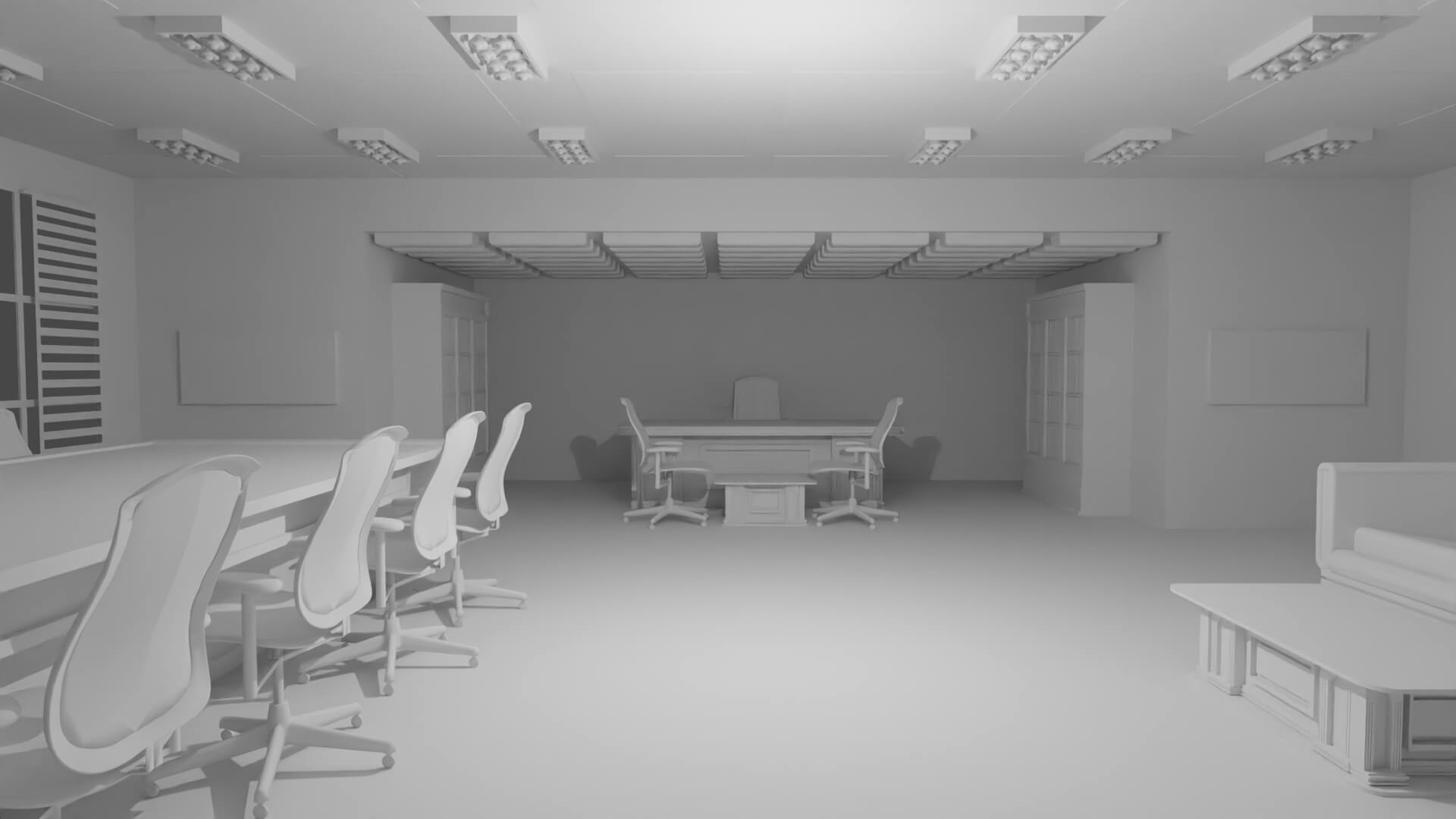 Boss Office No Material - 3D Model by militarymodels99
