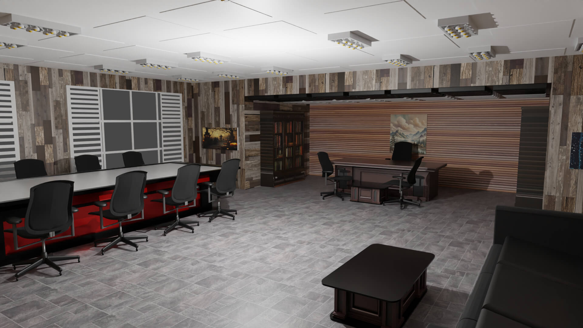 Boss Office Interior - 3D Model by militarymodels99