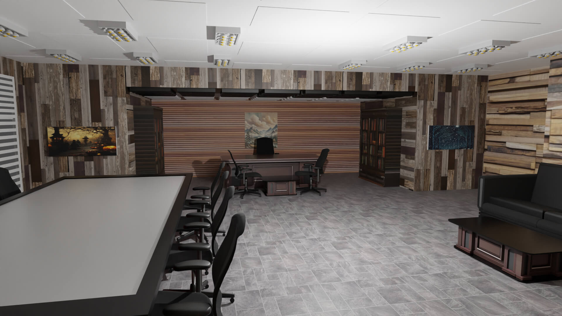 Boss Office Interior - 3D Model by militarymodels99