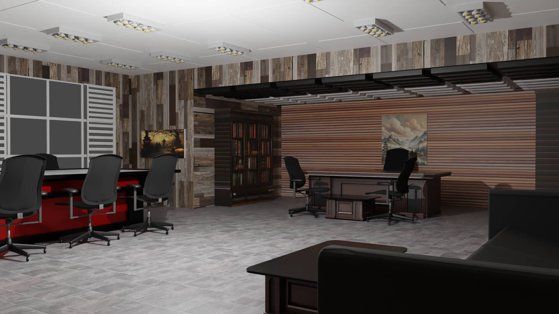 Boss Office Interior - 3D Model by militarymodels99