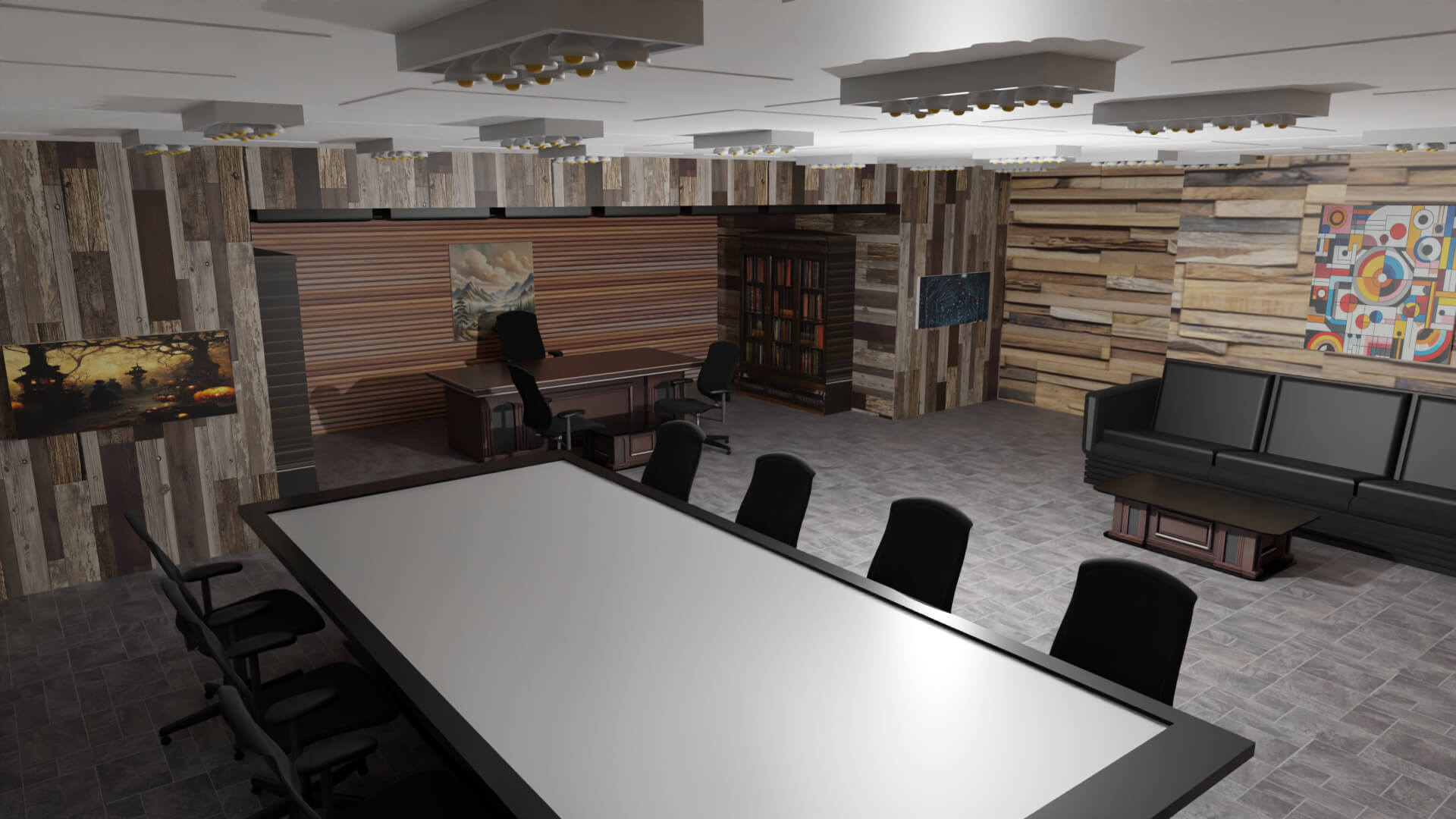 Boss Office Interior - 3D Model by militarymodels99