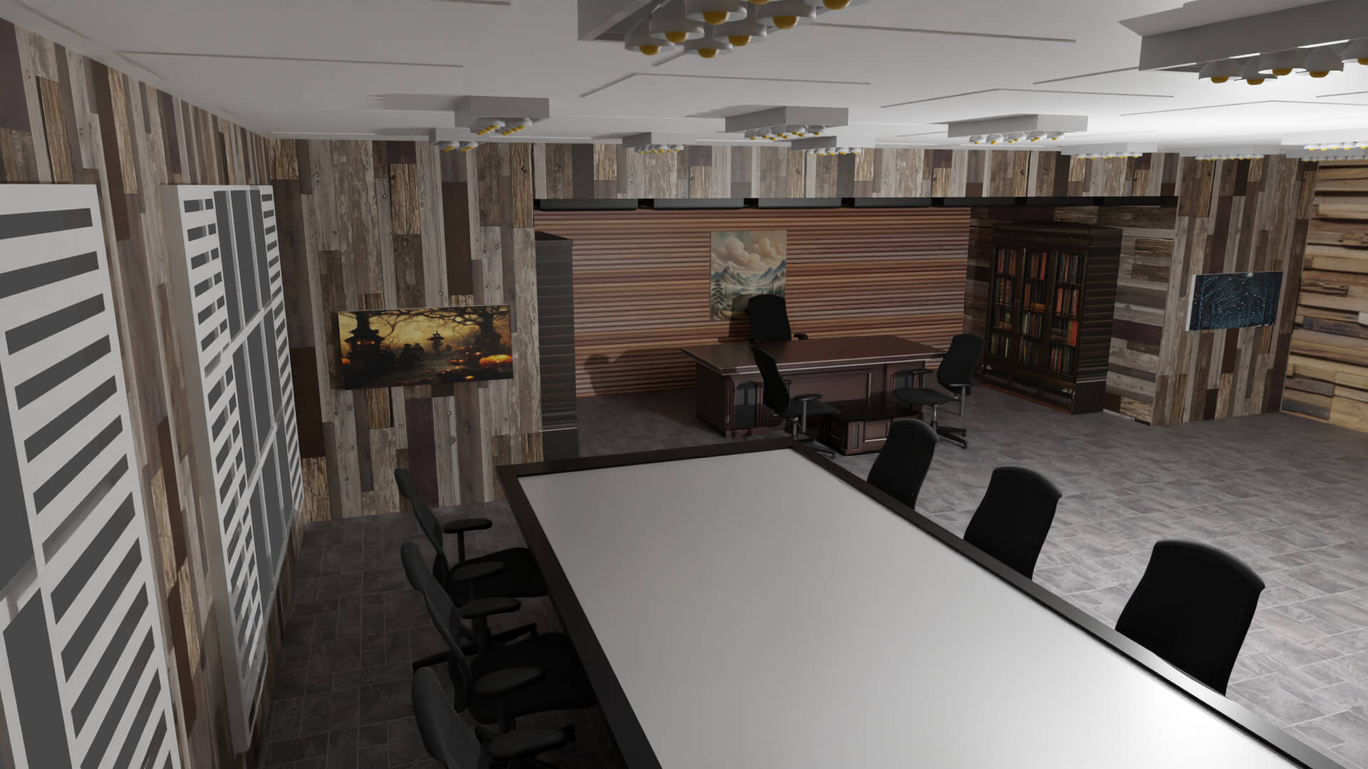 Boss Office Interior - 3D Model by militarymodels99