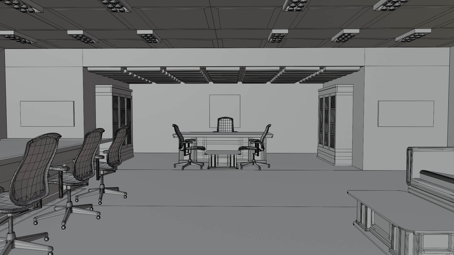 Boss Office Interior - 3D Model by militarymodels99