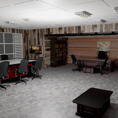 Boss Office Interior - 3D Model by militarymodels99