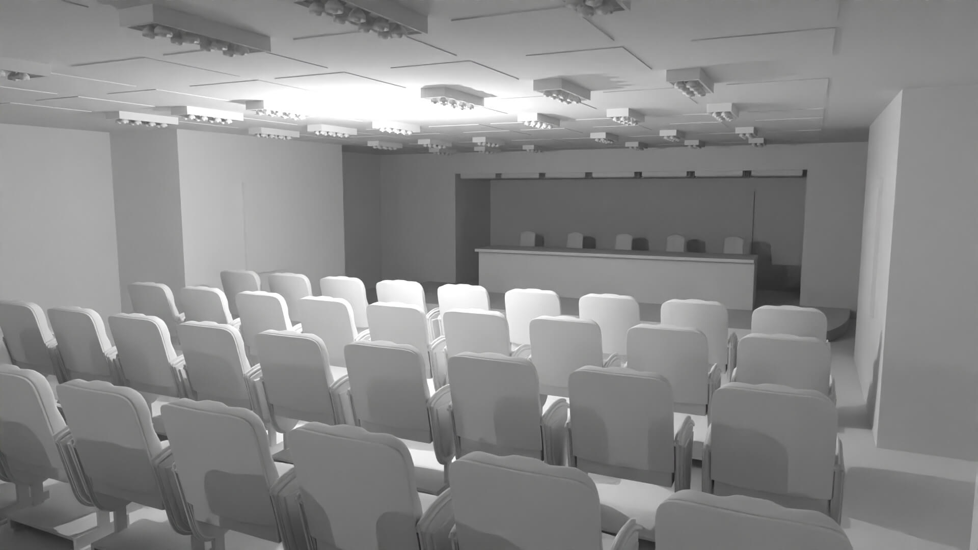 Conference Hall No Material - 3D Model by militarymodels99