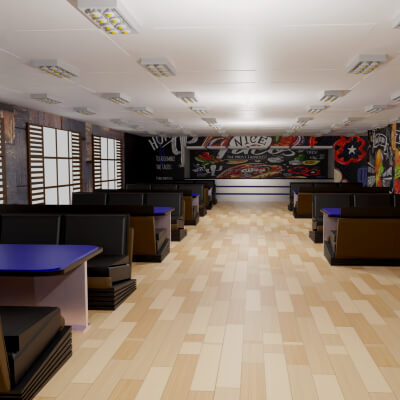 3D Models | Interiors | Fast Food | RenderHub