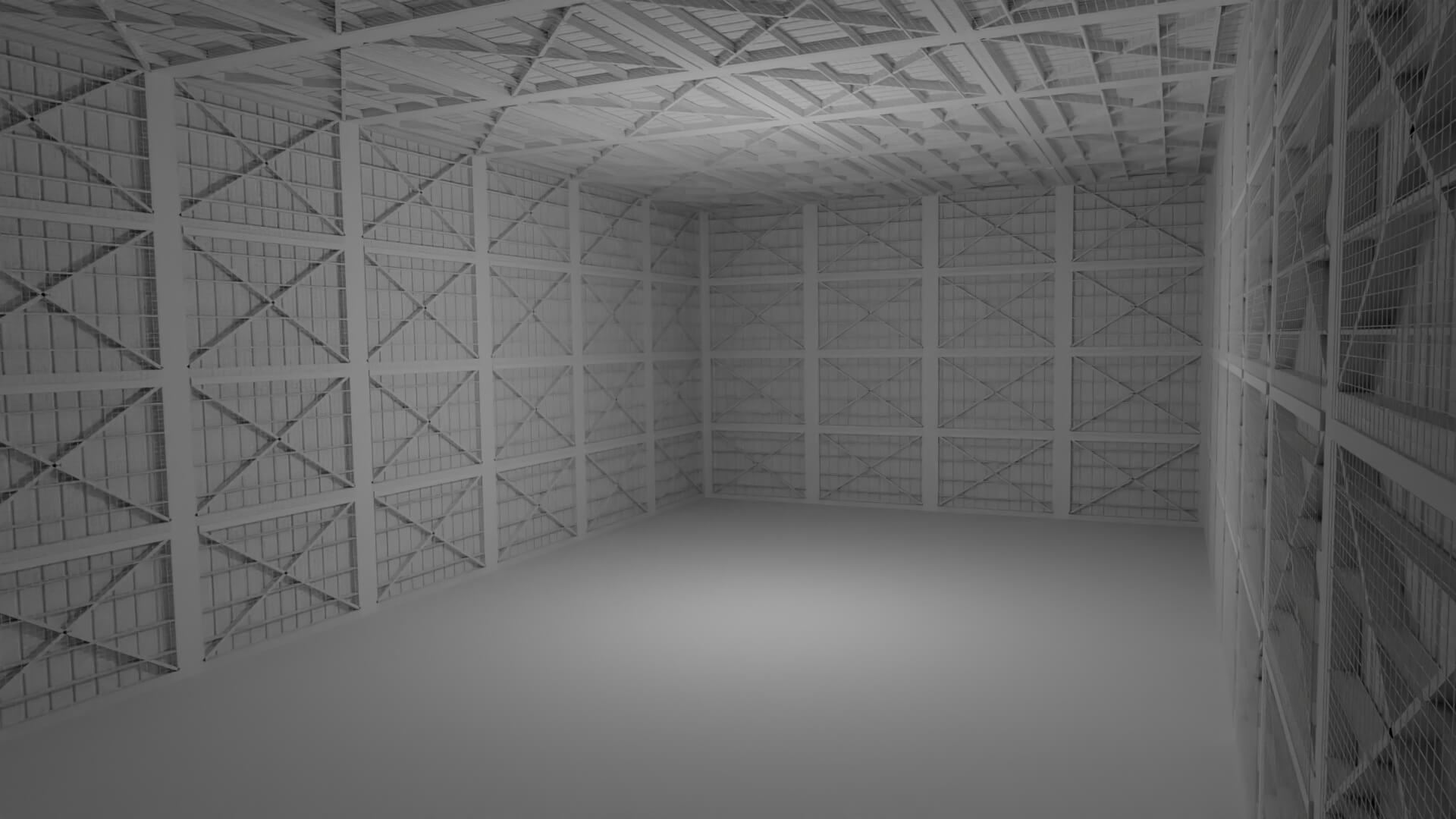 Hangar Interior No Material - 3D Model by militarymodels99