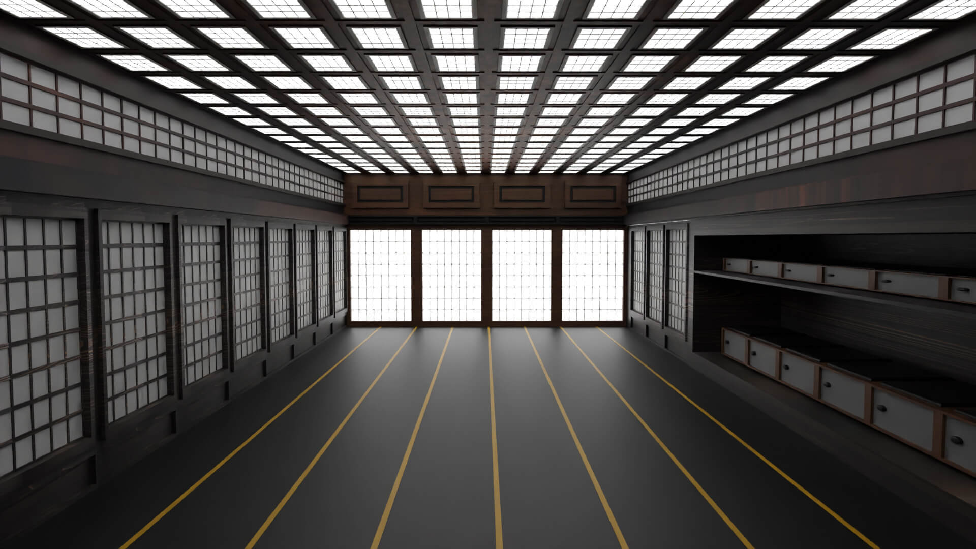 Japanese Training Dojo - 3D Model by militarymodels99