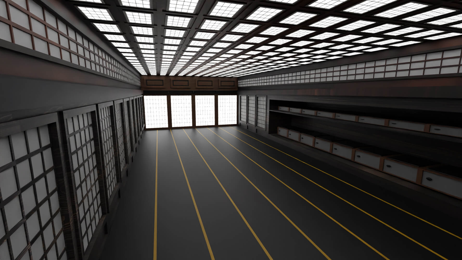 Japanese Training Dojo - 3D Model by militarymodels99