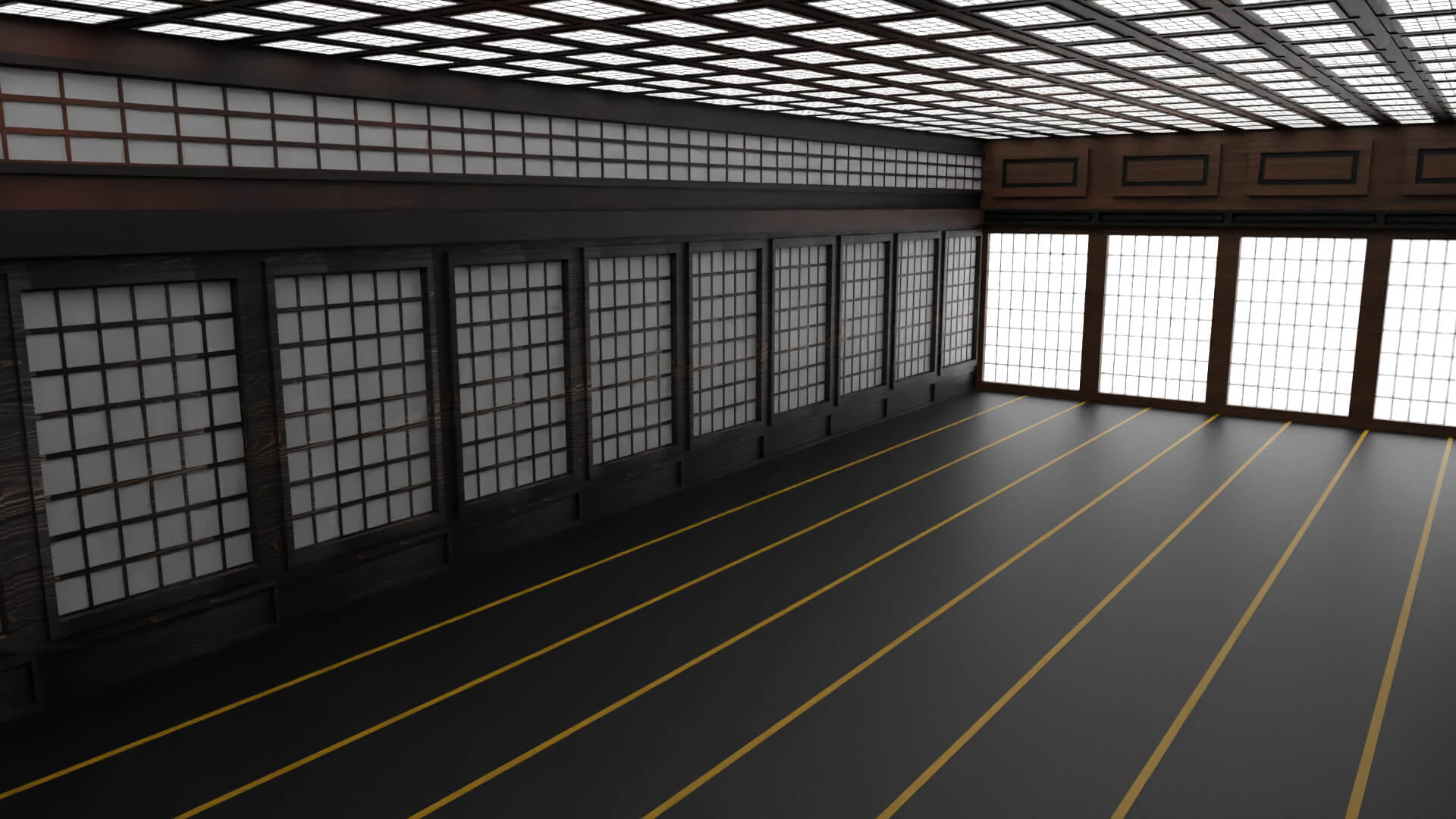 Japanese Training Dojo - 3D Model by militarymodels99
