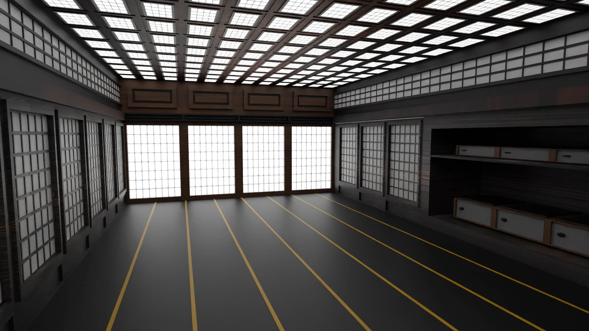 Japanese Training Dojo - 3D Model by militarymodels99
