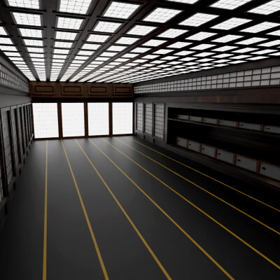 Japanese Training Dojo - 3D Model by militarymodels99