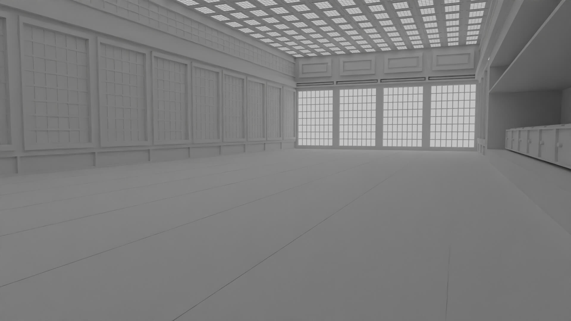 Japanese Training Dojo No Material - 3D Model by militarymodels99