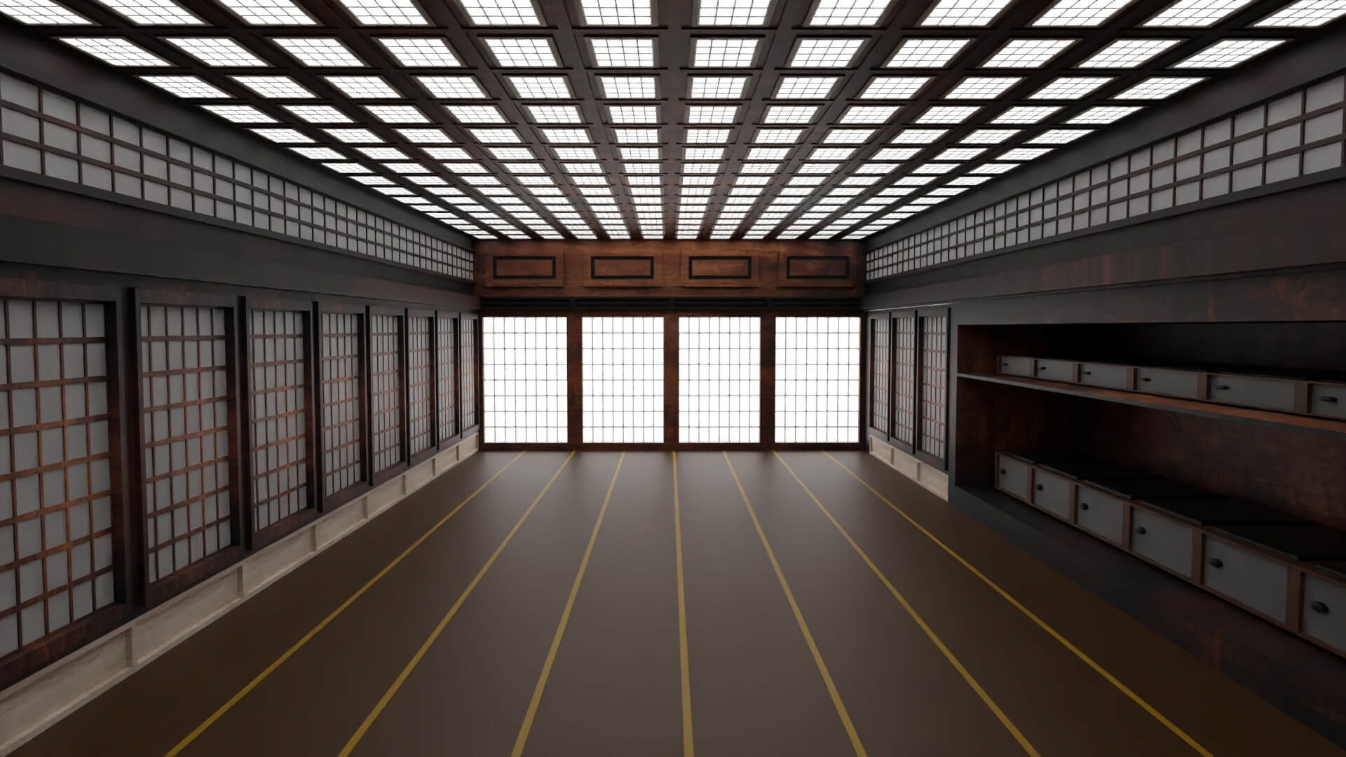 Japanese Training Dojo - 3D Model by militarymodels99