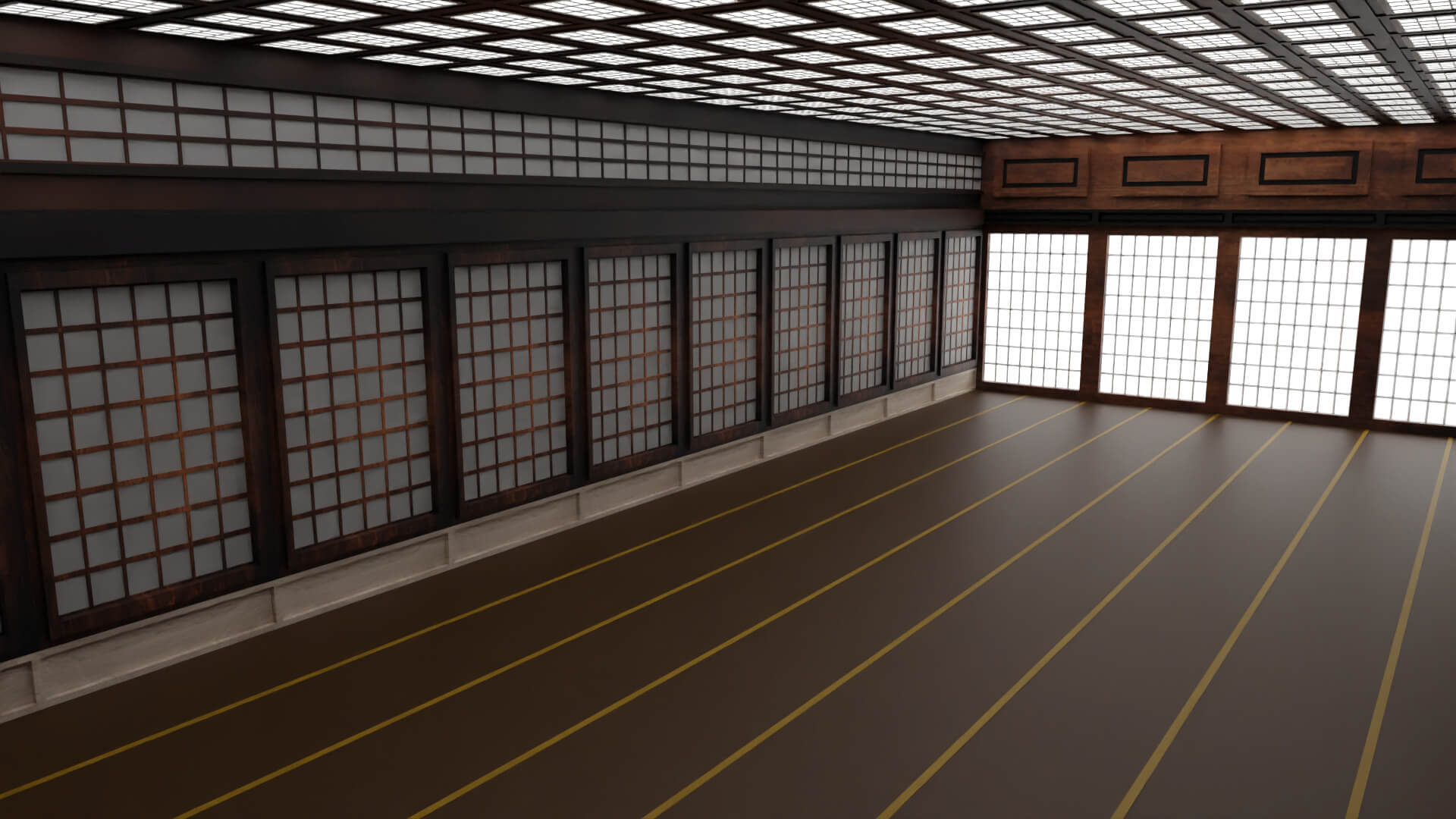Japanese Training Dojo - 3D Model by militarymodels99