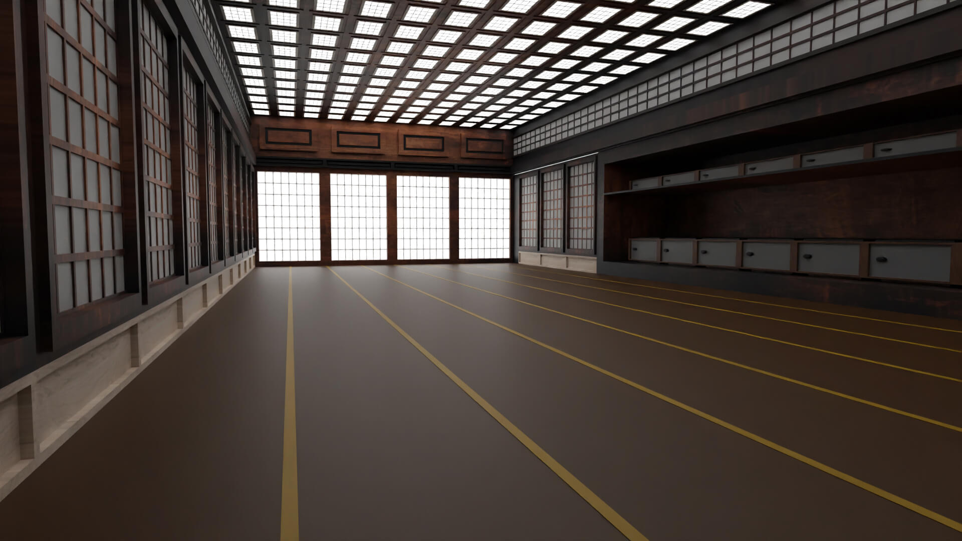 Japanese Training Dojo - 3D Model by militarymodels99