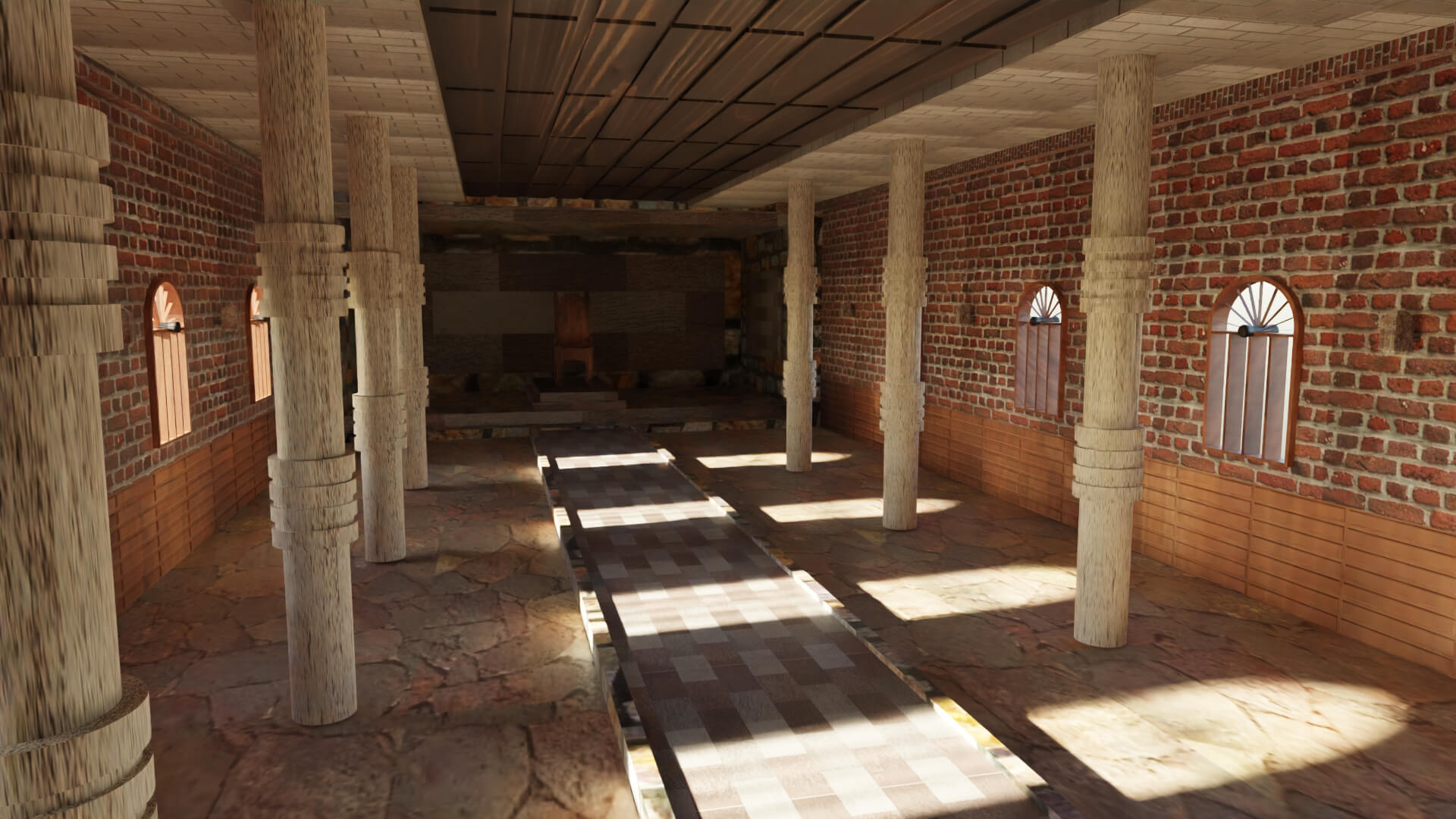 Kings Hall Interior - 3D Model by militarymodels99