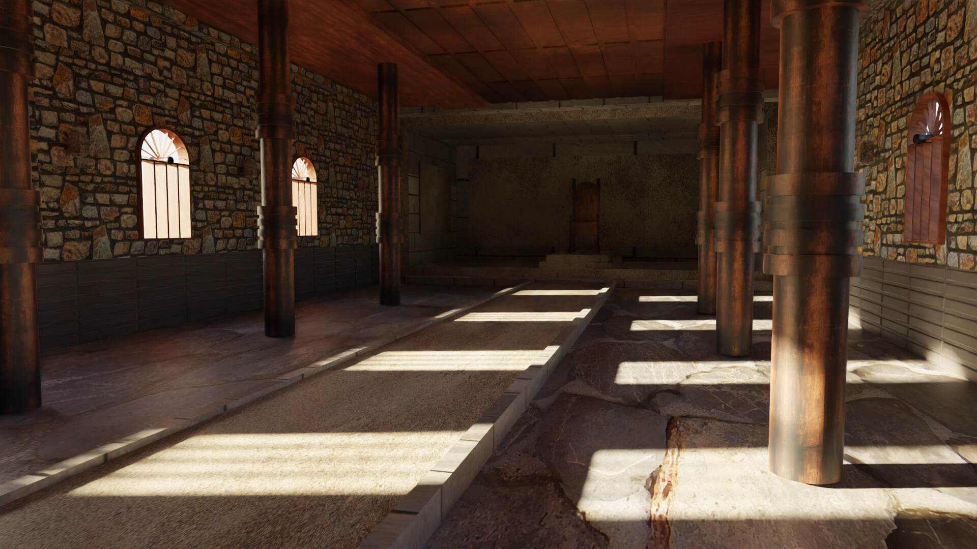 Kings Hall Interior - 3D Model by militarymodels99