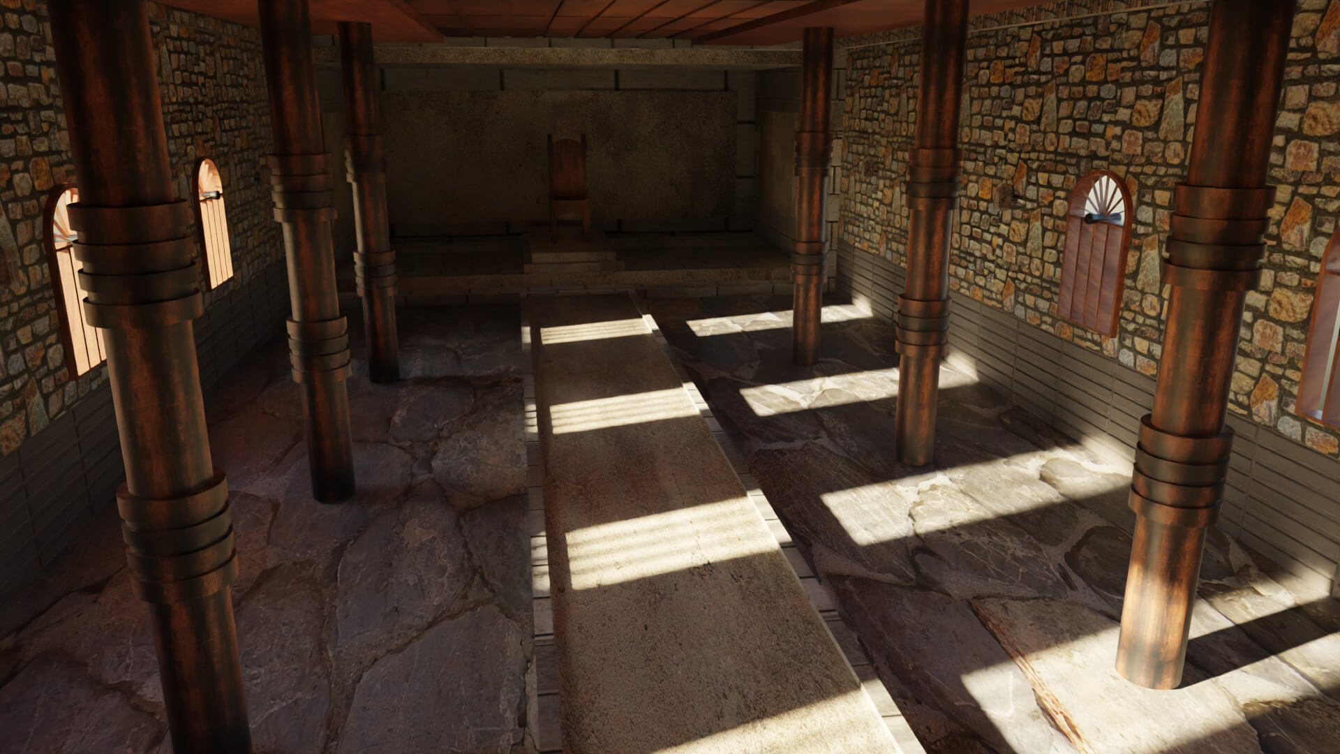 Kings Hall Interior - 3D Model by militarymodels99