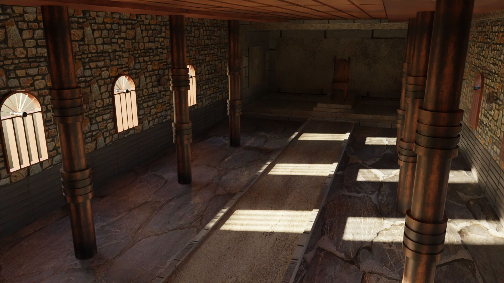 Kings Hall Interior - 3D Model by militarymodels99
