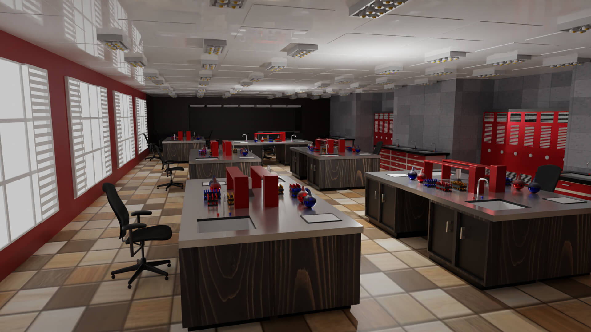 Laboratory Interior - 3D Model by militarymodels99