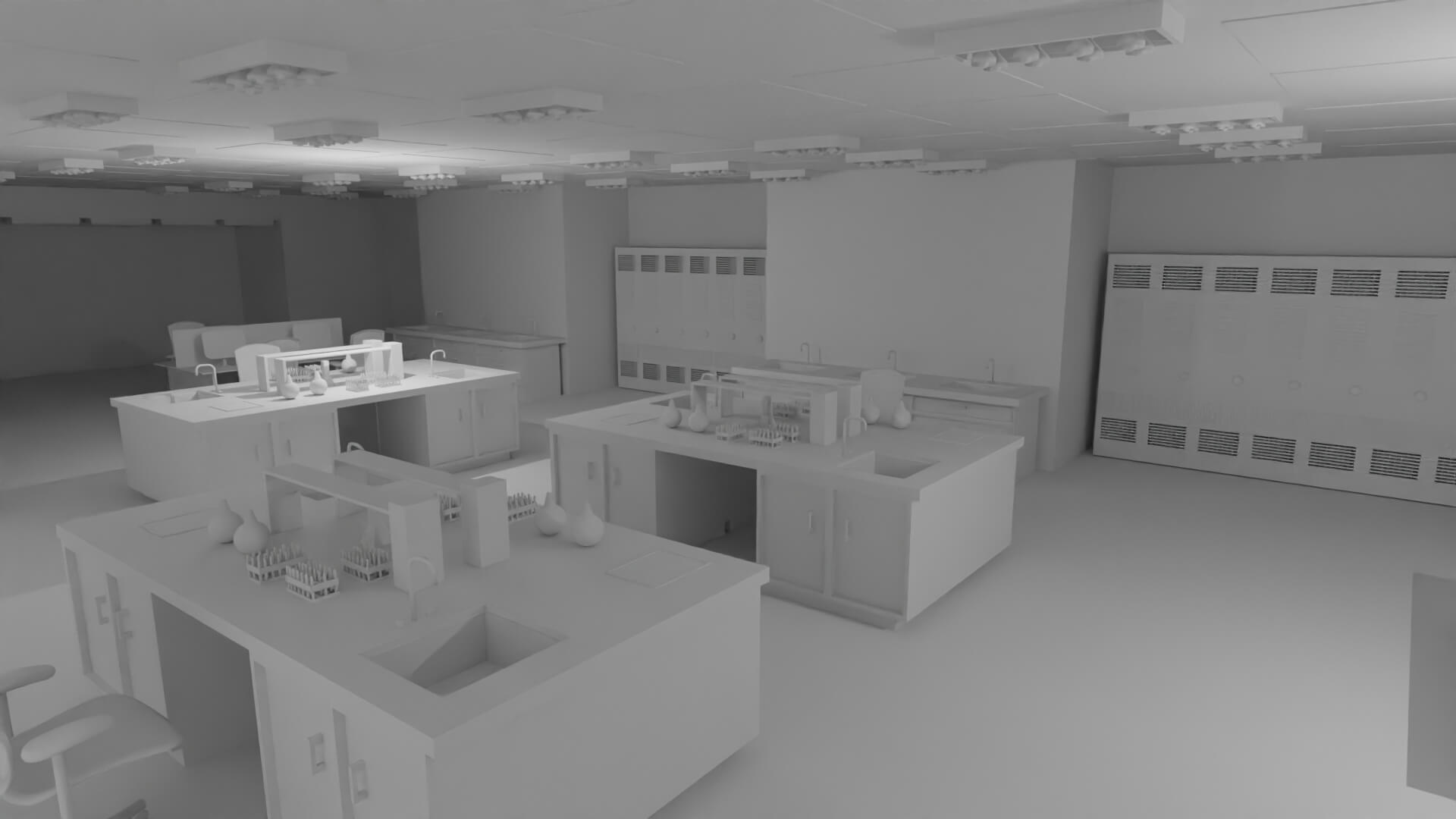 Laboratory Interior No Material - 3D Model by militarymodels99