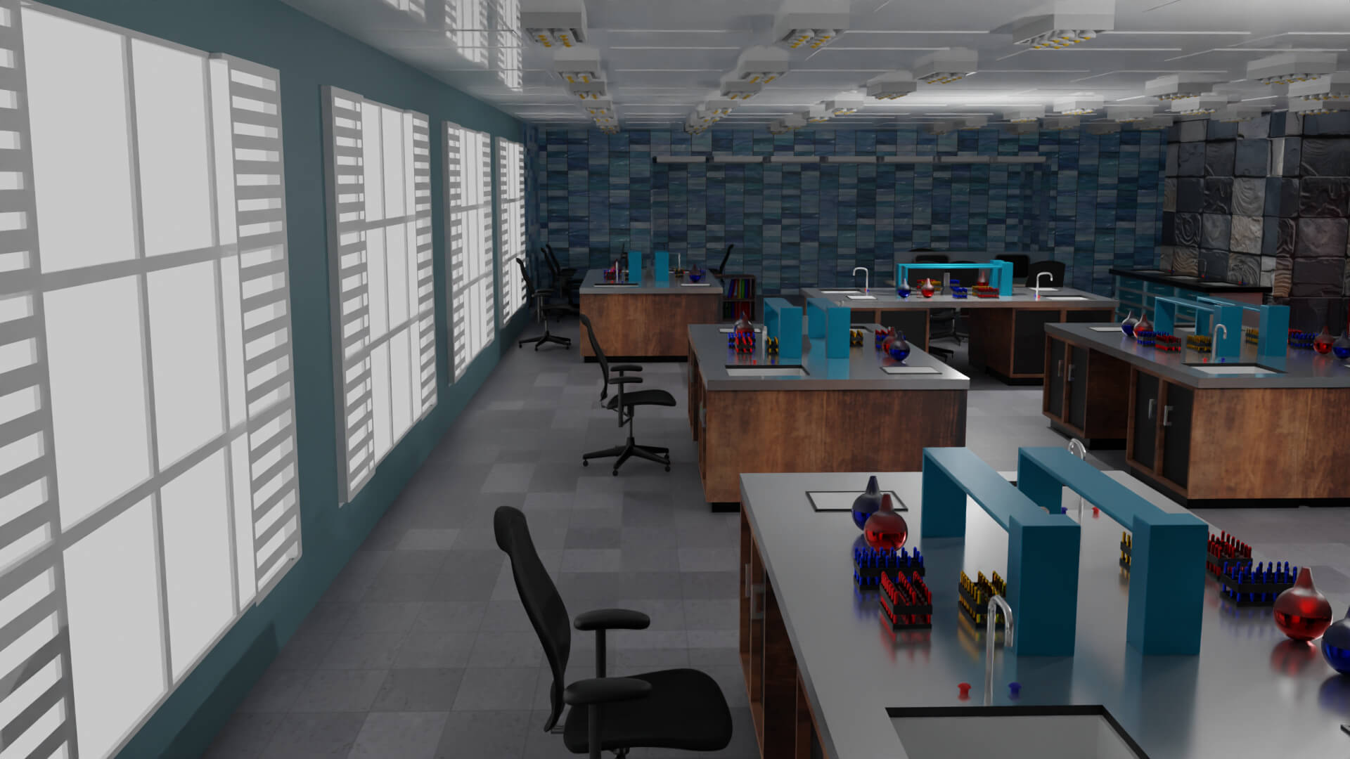 Laboratory Interior - 3D Model by militarymodels99