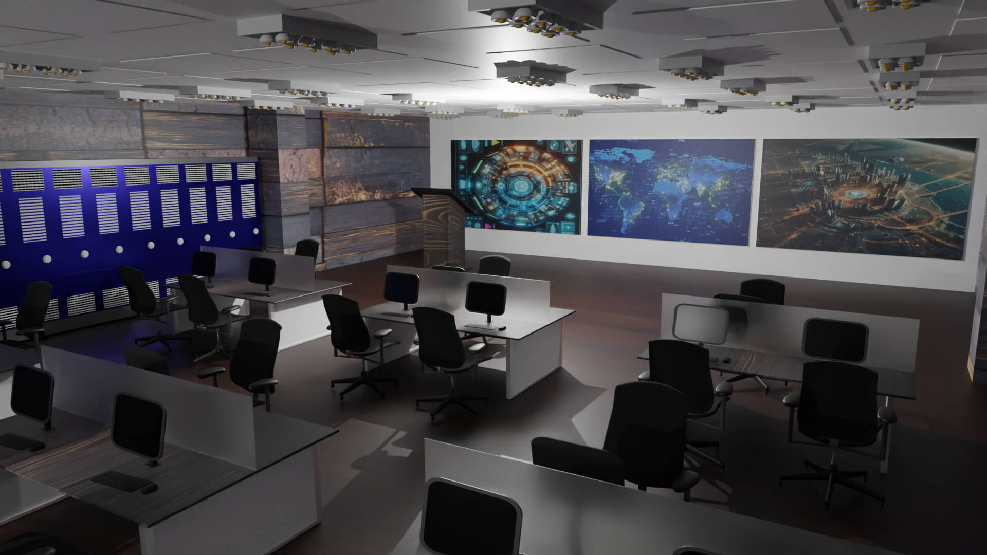 Mission Control Center - 3D Model by militarymodels99