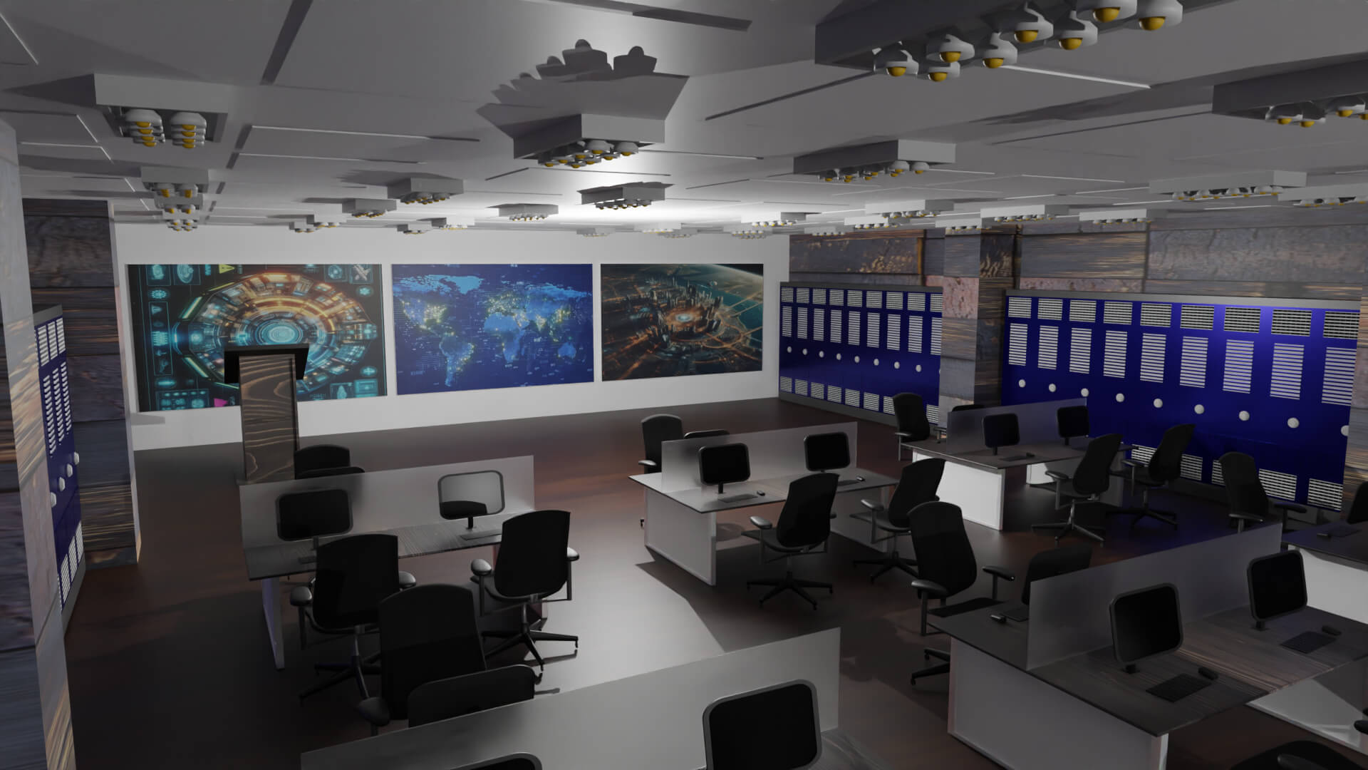 Mission Control Center - 3D Model by militarymodels99