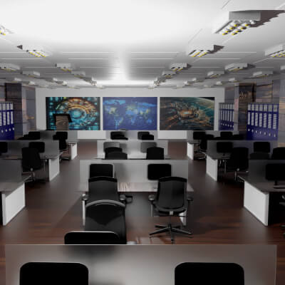 Mission Control Center - 3D Model by militarymodels99