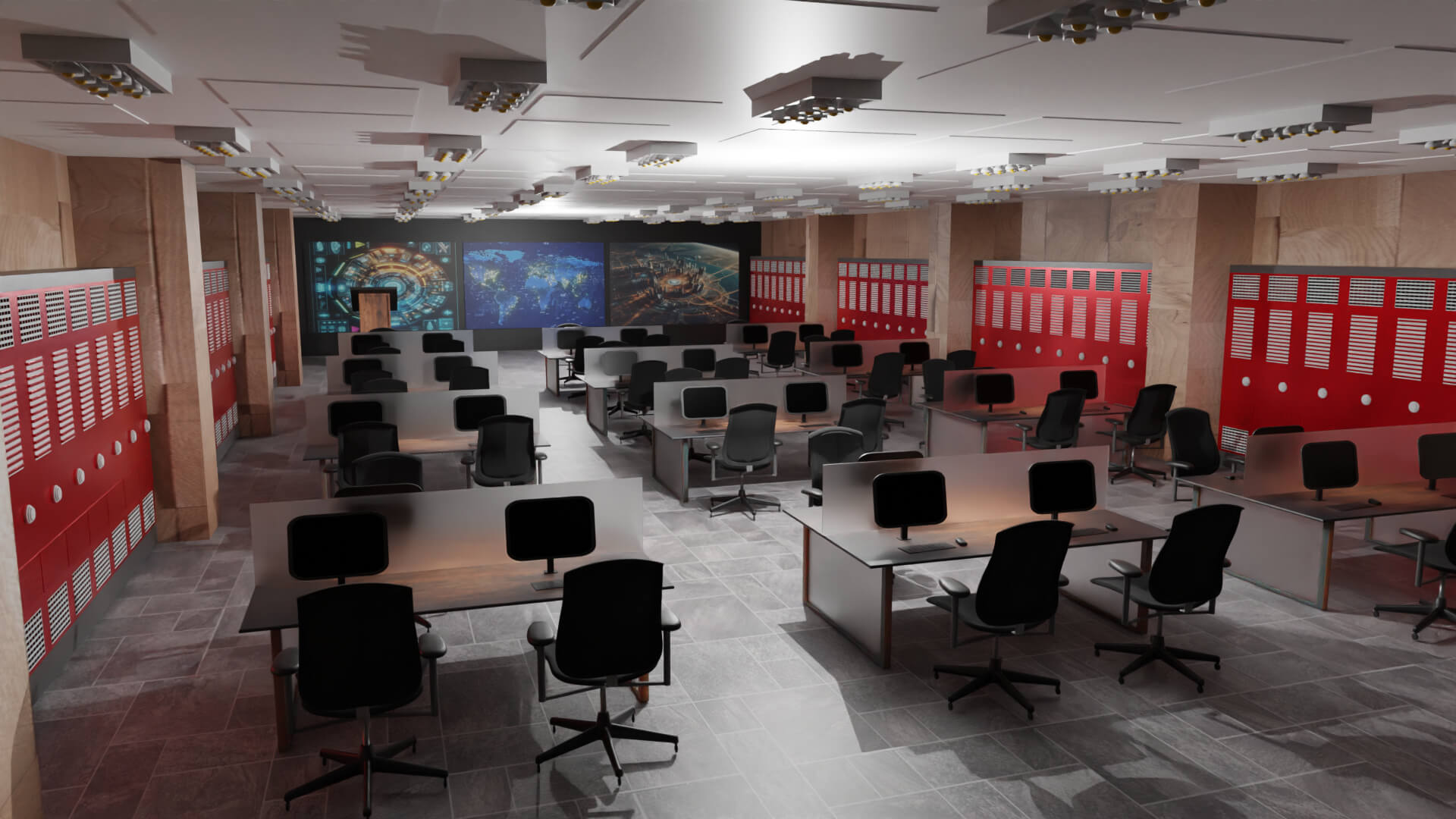 Mission Control Center - 3D Model by militarymodels99