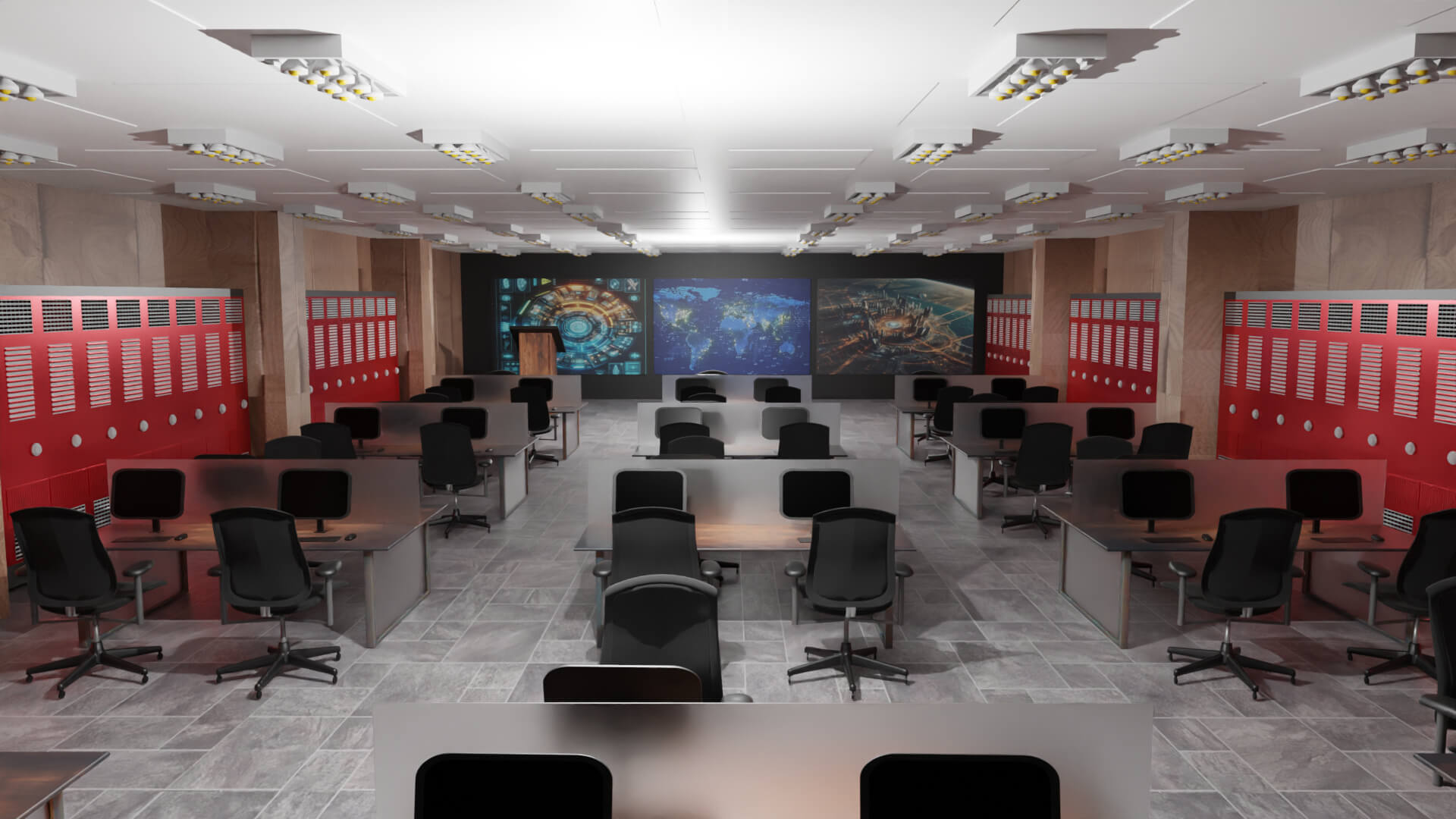 Mission Control Center - 3D Model by militarymodels99