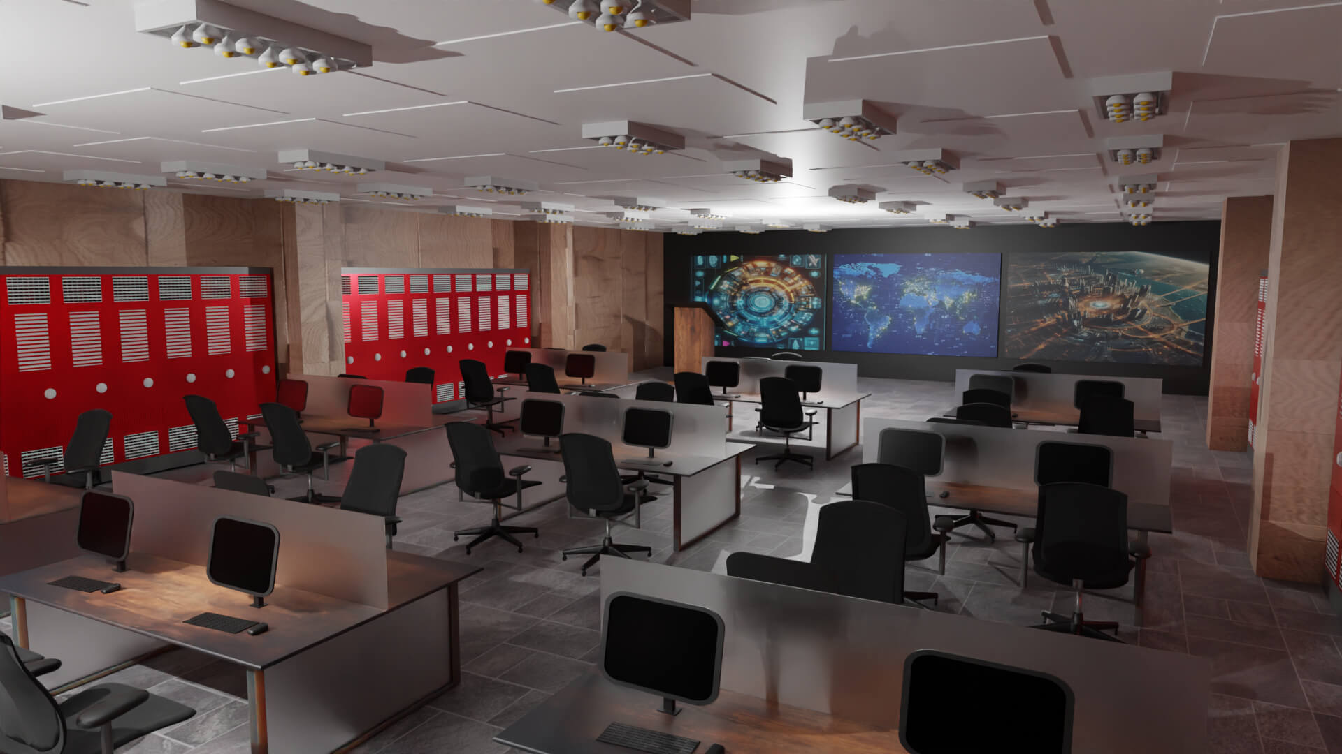 Mission Control Center - 3D Model by militarymodels99